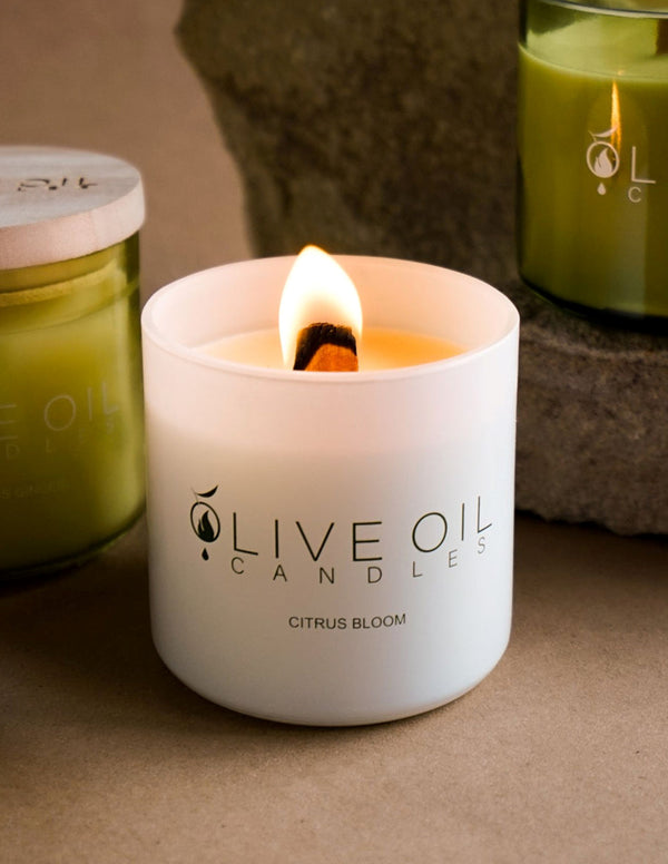 Olive Oil Skin Care Company - Olive Oil Candle - Citrus Bloom - Viva Oliva