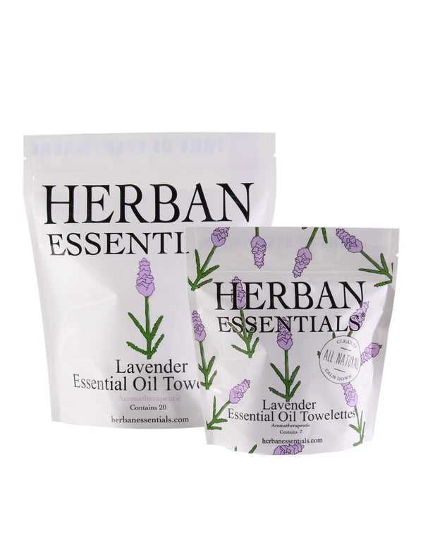 Herban Essentials - Lavender Essential Oil Towelettes - Viva Oliva